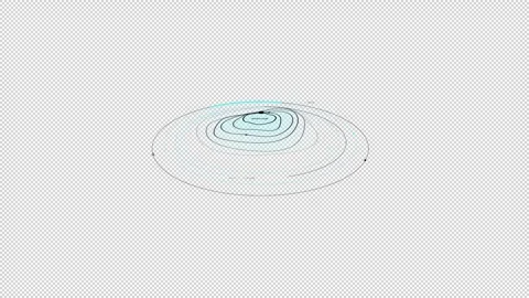 3D topographic map element HUD for sci-f... | Stock Video | Pond5