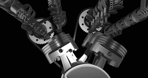 Car Engine Parts 3D Stock Videos – Royalty-Free HD & 4K Videos