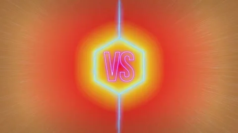 3D Versus Text – Game Play Fight Scene... | Stock Video | Pond5
