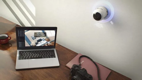 3D VFX animation of CCTV camera connecti... | Stock Video | Pond5