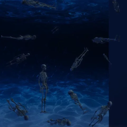 A 3D Video of a group of skeleton bones ... | Stock Video | Pond5