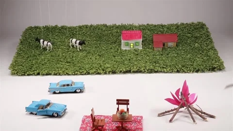 3D Village Vibe Scene for After Effects ~ After Effects #309432785