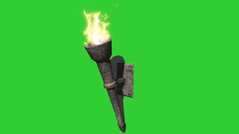 Torch Green Green Screen Stock Video Footage | Royalty Free Torch Green ...