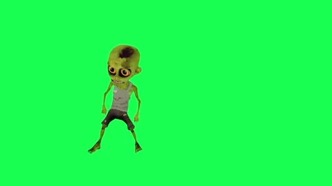 3D violent zombie green screen front ang... | Stock Video | Pond5
