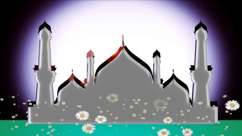 3D Virtual Studio Islamic Set Background | Stock Video | Pond5