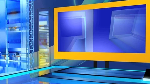 3D Virtual Studio Set Background | Stock Video | Pond5