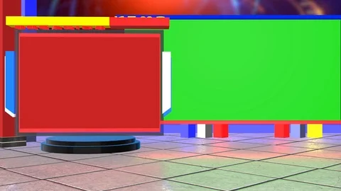 3D Virtual Studio Set Green Screen Backg... | Stock Video | Pond5