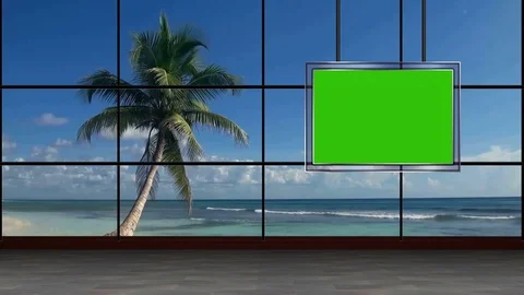 3D Virtual Studio Set Green Screen Backg... | Stock Video | Pond5