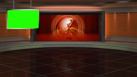 3D Virtual Studio Set Green Screen Backg... | Stock Video | Pond5