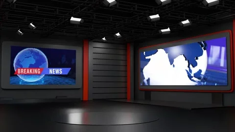 News Studio Backdrop Stock Video Footage | Royalty Free News Studio ...