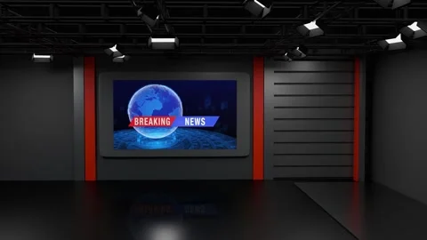 News Studio Backdrop Stock Video Footage | Royalty Free News Studio ...