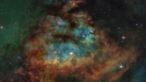 3D Vj Loop Space Flight Nebula Universe ... | Stock Video | Pond5