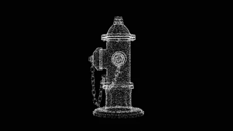 3D white hydrant object rotates on its a... | Stock Video | Pond5