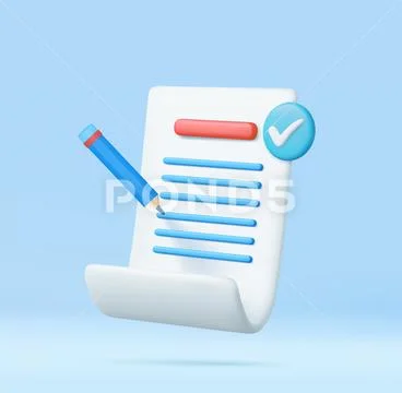 3d White paper task management todo check list: Graphic #248032261