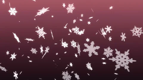 3d white snowflakes moving on a red back... | Stock Video | Pond5