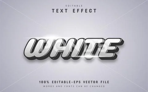 3d white text effect: Royalty Free Illustration #251561602