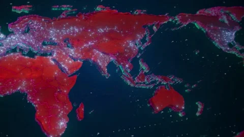 3D World Map Background Loop. | Stock Video | Pond5