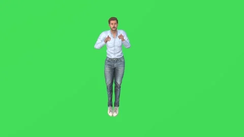 Green Screen Man Jumping Stock Videos – Royalty-Free HD & 4K Videos