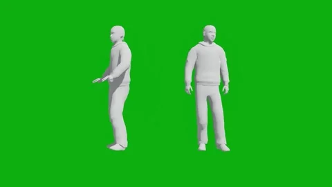 3d young man on green screen standing in... | Stock Video | Pond5