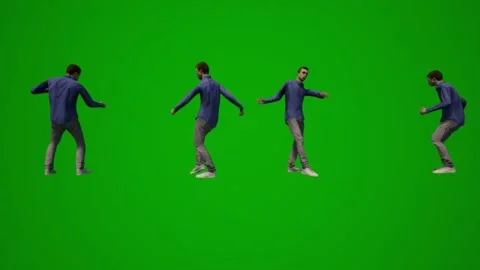 3D young student boy on green screen cel... | Stock Video | Pond5