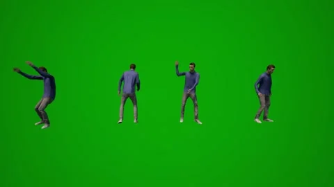 3D young student boy on green screen cel... | Stock Video | Pond5