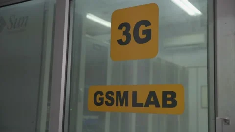 3G GSM Lab Sign Bord in Server Room Indi... | Stock Video | Pond5