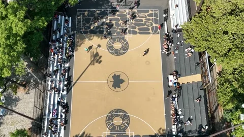 4 the culture sign at Rucker Park basket... | Stock Video | Pond5