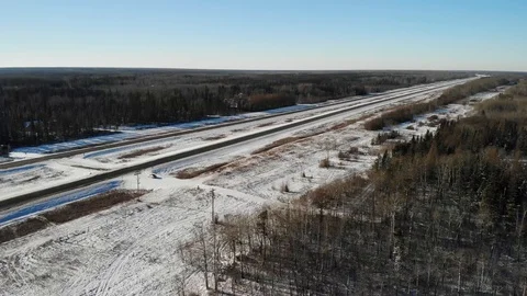 Four Way Lane On Highway Stock Video Footage | Royalty Free Four Way ...