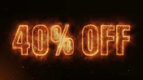 40% OFF Word Burning Realistic Fire Flam... | Stock Video | Pond5