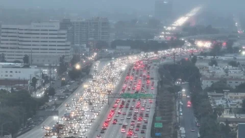 405 Freeway Los Angeles - Rush Hour Traf... | Stock Video | Pond5