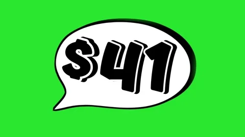 41 dollars price tag animation motion gr... | Stock Video | Pond5