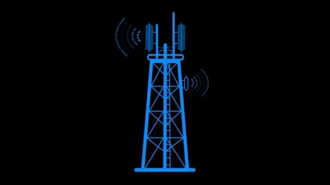 4G 5G Cell Tower Emitting Radio Waves An... | Stock Video | Pond5