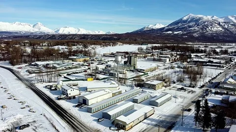 4k 30fps aerial video of downtown Palmer... | Stock Video | Pond5