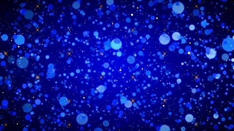4K 3D Abstract Blue shining glitter part... | Stock Video | Pond5