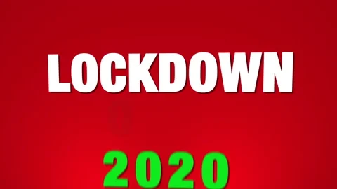 4K 3D Animated Text Lockdown 2020 to 202... | Stock Video | Pond5