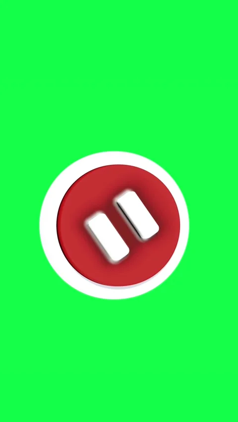 4K 3D animation of a pause button with a... | Stock Video | Pond5