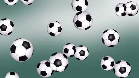 4K 3D animation soccer ball. Ball rotate... | Stock Video | Pond5