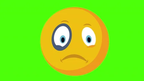 4K 3D animation of a yellow circular emo... | Stock Video | Pond5