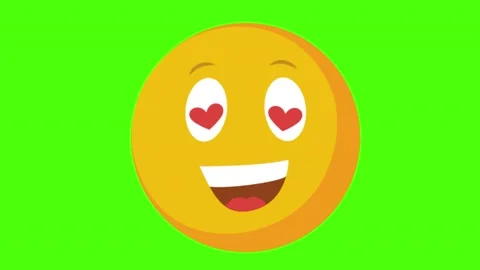 4K 3D animation of a yellow circular emo... | Stock Video | Pond5