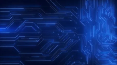 4K 3D Artificial intelligence AI circuit... | Stock Video | Pond5