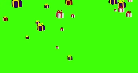4k 3d colorful gift box falling ,Sign of... | Stock Video | Pond5