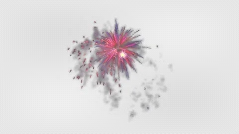 4K 3d fireworks animation pyrotechnic li... | Stock Video | Pond5
