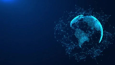 4K 3D Hud Planet earth globe maps world ... | Stock Video | Pond5
