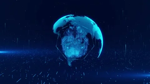 4K 3D Hud Planet earth globe maps world ... | Stock Video | Pond5