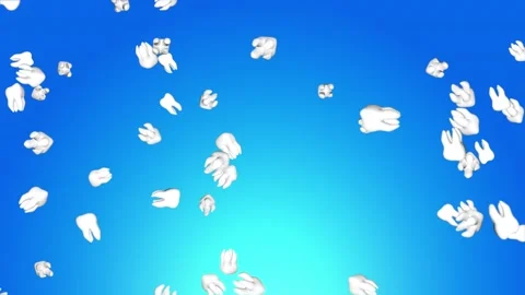 4K 3D Loop Tooth, animation of rotating.... | Stock Video | Pond5