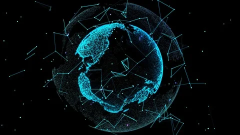 4k 3d rendering of the earth conveying t... | Stock Video | Pond5