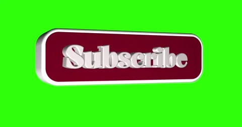 4k 3d subscriber button animation for so... | Stock Video | Pond5