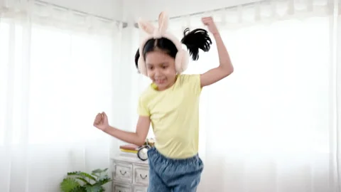 4K 50fps, Haft body cute little girl wea... | Stock Video | Pond5