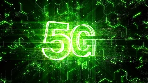 4k 5G word,cellular mobile signal link b... | Stock Video | Pond5