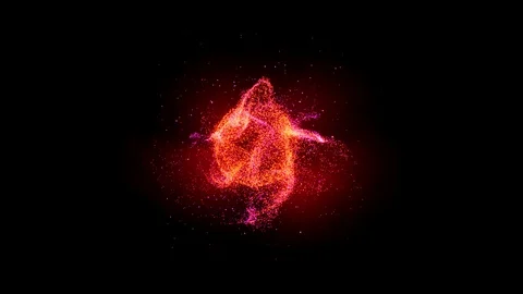 [4K 60fps] VFX abstract red magical spin... | Stock Video | Pond5